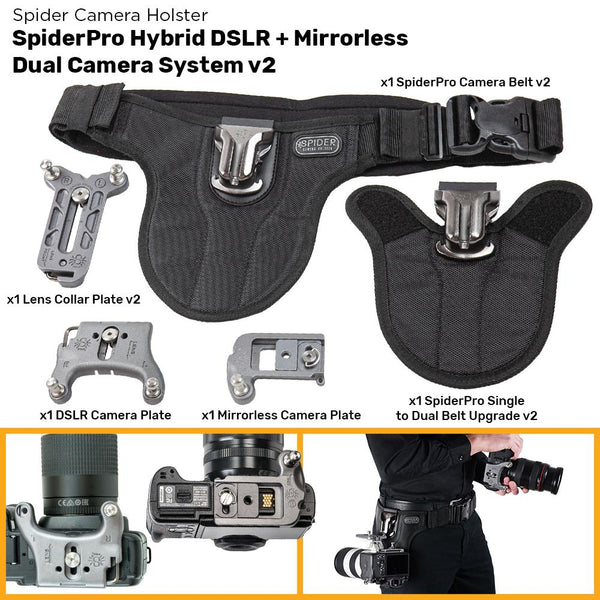 SpiderPro DSLR + Mirrorless Dual Camera System v2 – spiderholster